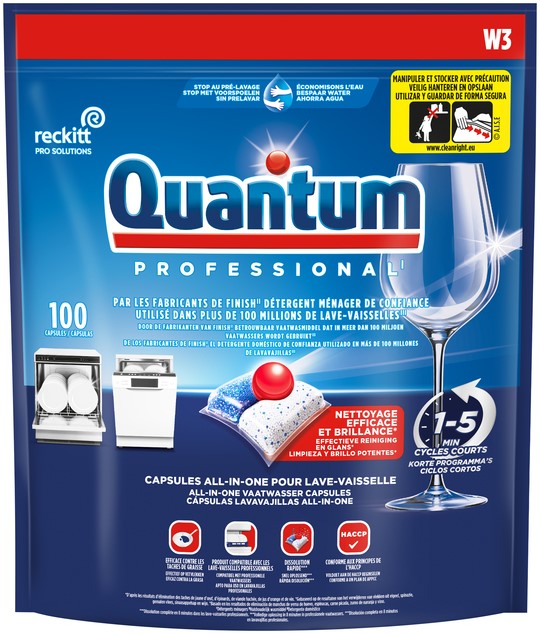 Vaatwastabletten Quantum Pro All-in-one 100 caps Heldense